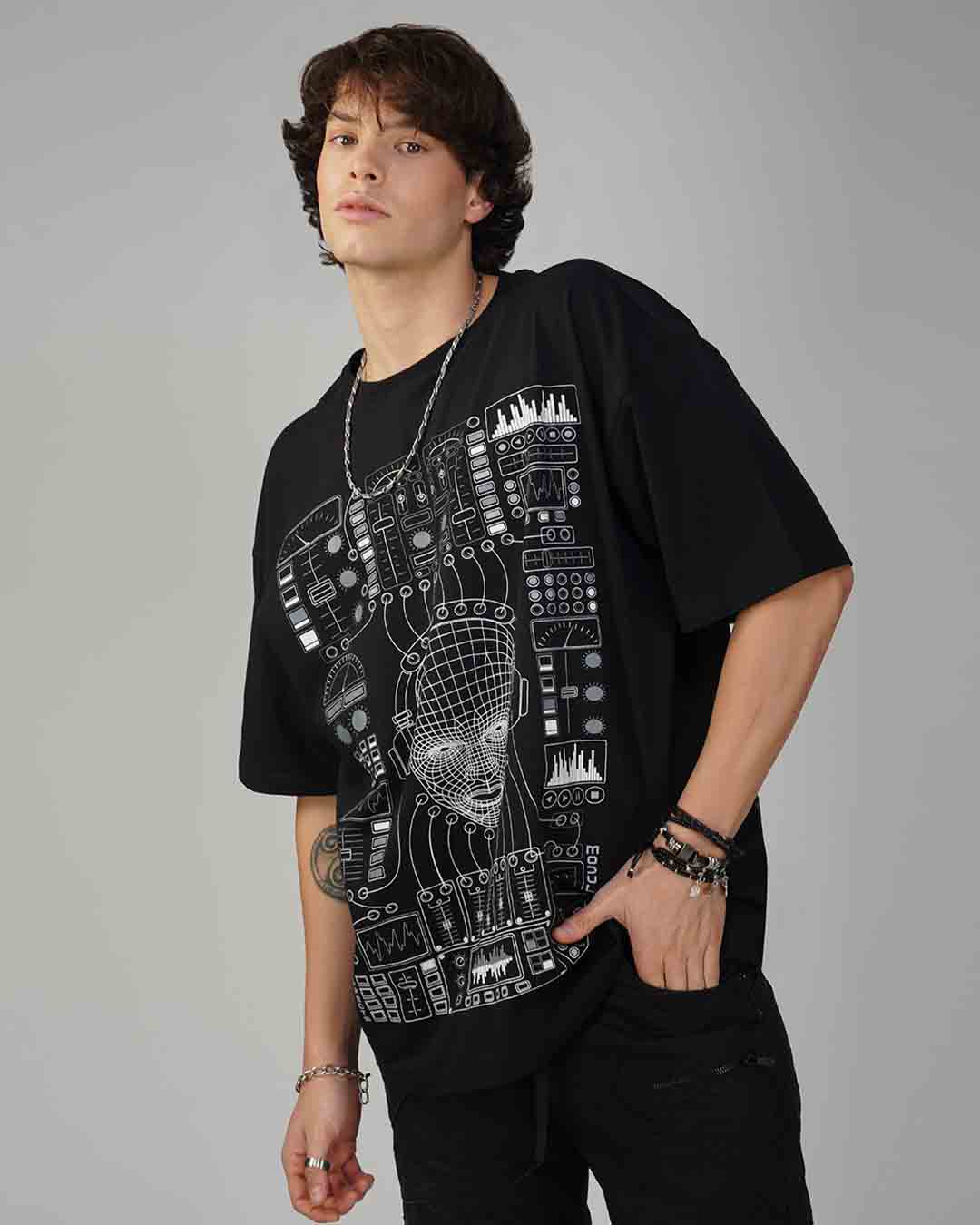 Modular Trance | UV Light Reactive & Glow In Dark | Oversized T-Shirt – Ultra Tribe